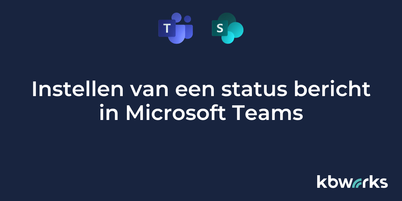 Setting a status message in Microsoft Teams