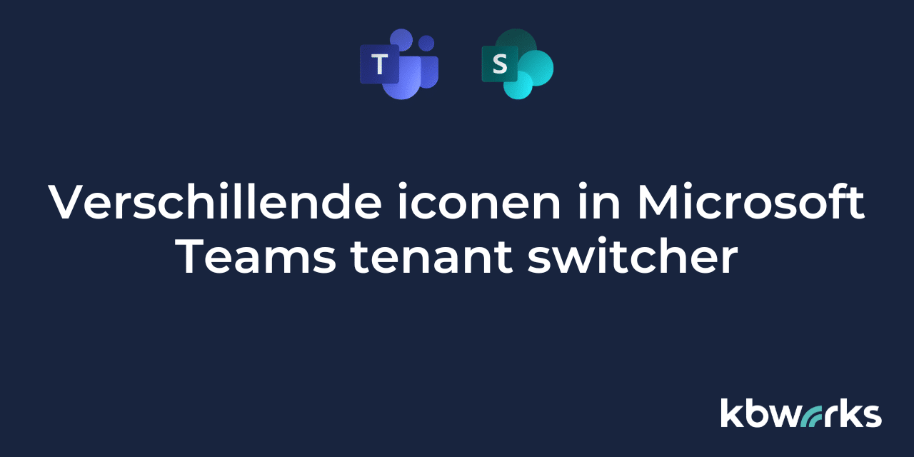Various icons in Microsoft Teams tenant switcher