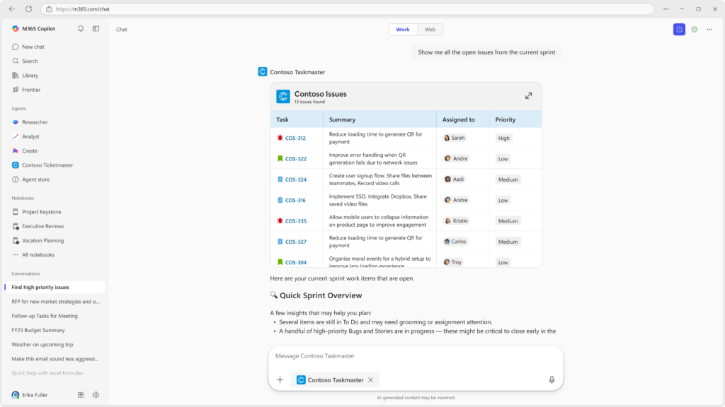 Microsoft 365 Copilot interactive UI widgets: Admin Guide 2026